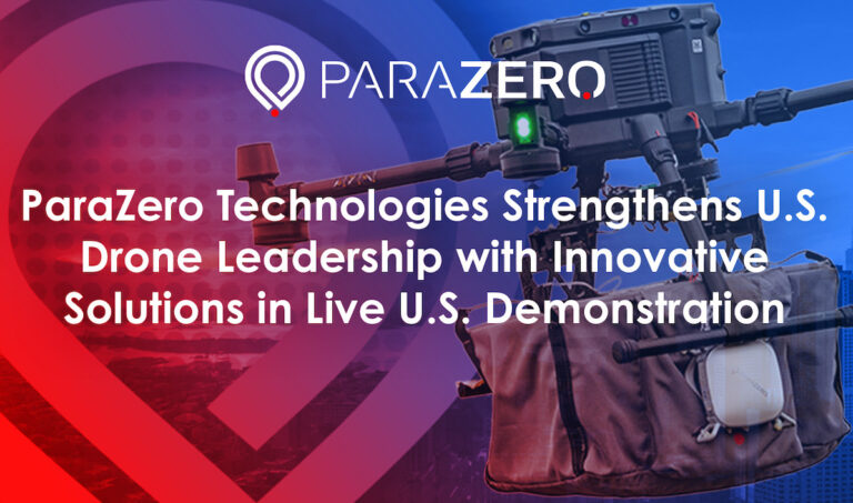 ParaZero Demonstrates Emergency Supply Delivery, Drone Safety Systems ...